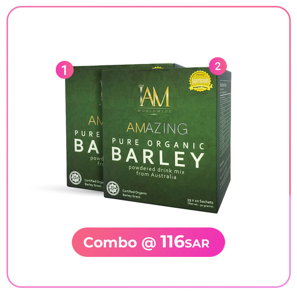 Buy IAM Amazing Pure Organic Barley Combo in Saudi Arabia